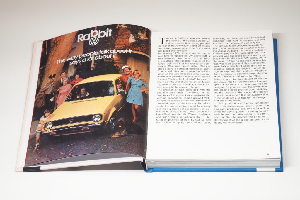 VW Golf Mk1 Hardcover book – Car’s history - Cars ARHEVE - Books about ...